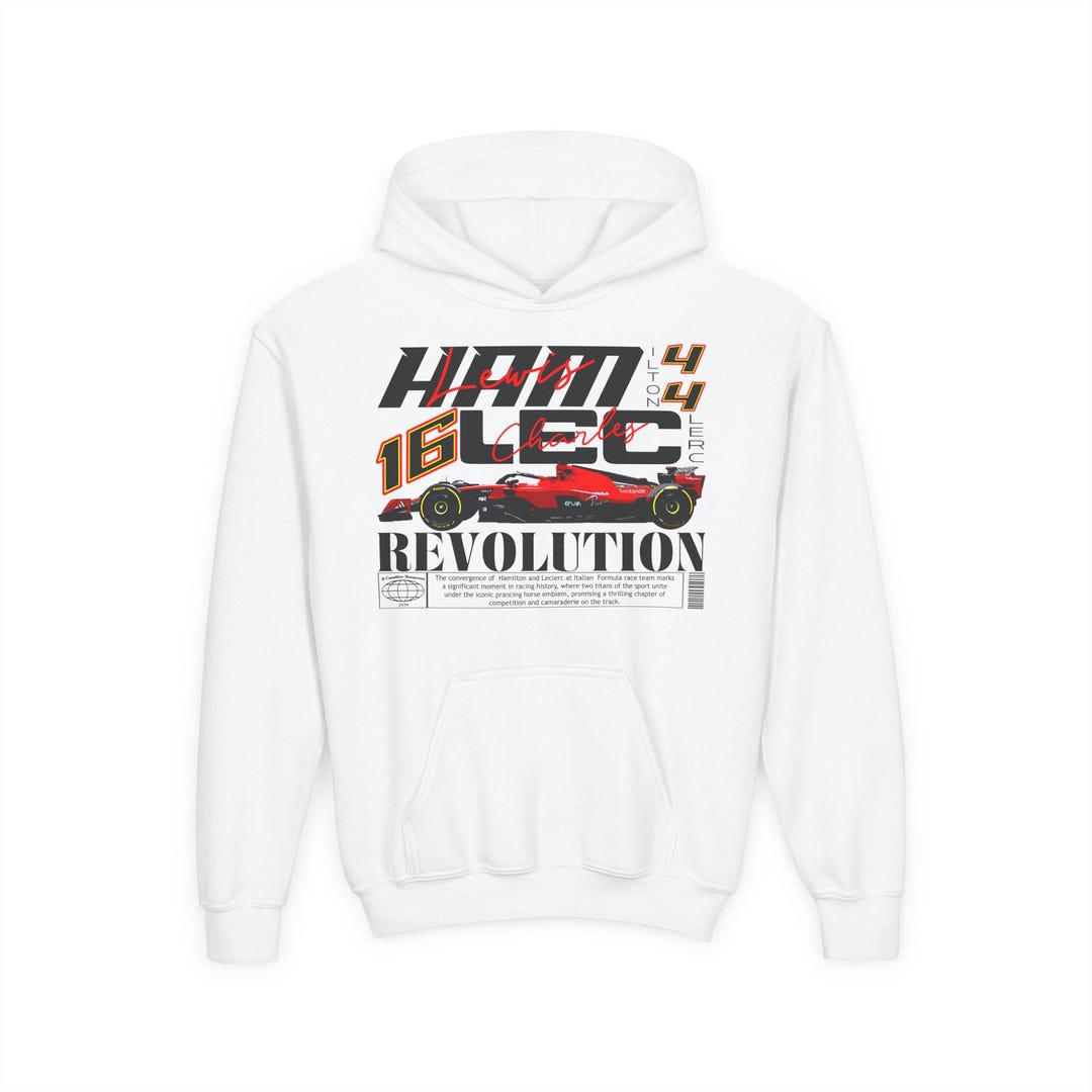 Hamilton Leclerc Hoodie for Kids | Inspired Motorsports Merch, Youth ...
