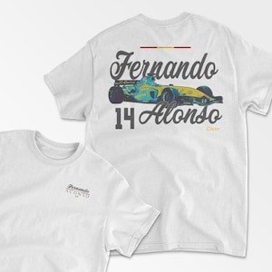 Alonso T-shirt Inspired Spanish Racing Driver Tee, Grand Prix ...