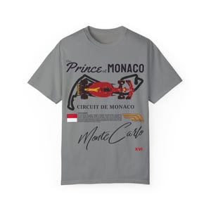 Comfort Colors Leclerc Monaco T-shirt | Inspired Vintage Racing | Monte ...