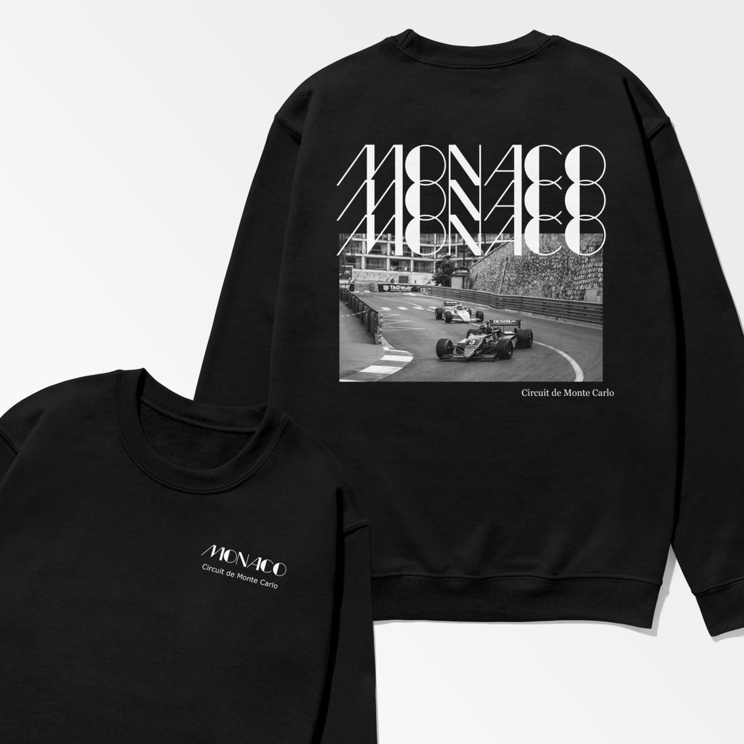 Monaco Racing Sweatshirt, Circuit Monte Carlo Shirt, Race Gift, Formula ...