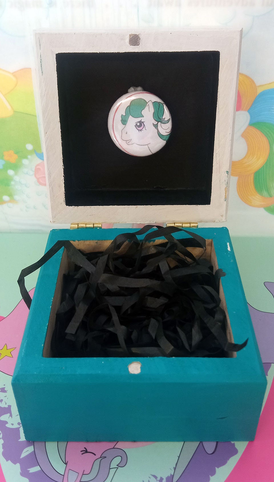 My Little Pony Trinket Box: Handmade Painted Wooden Keepsake With Pony ...