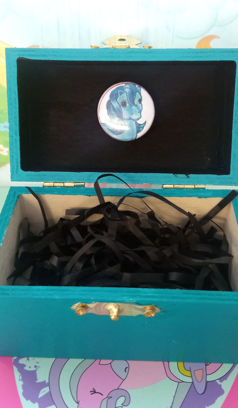 My Little Pony Trinket Box: Handmade Painted Wooden Keepsake With Pony ...