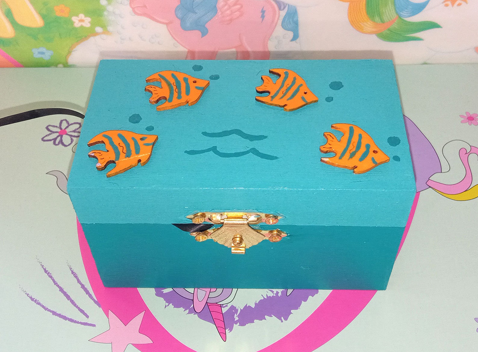 My Little Pony Trinket Box: Handmade Painted Wooden Keepsake With Pony ...