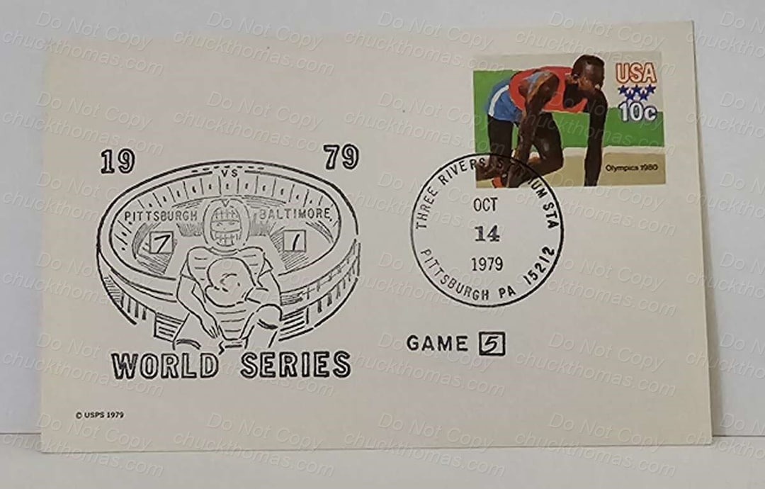 Pittsburgh Pirates Baseball 1979 World Series Postcard Oct 1979 Three ...