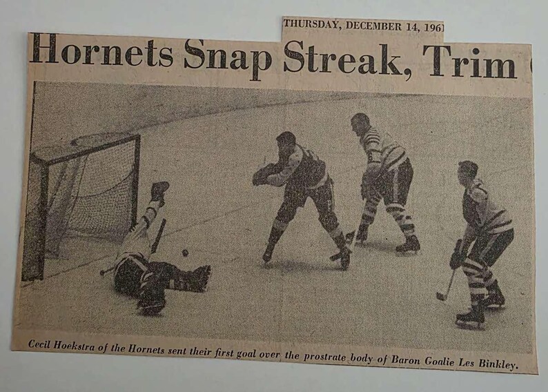 Pittsburgh Hornets Hockey FOUR Newspaper Clipping From the Mid 1960s - Etsy