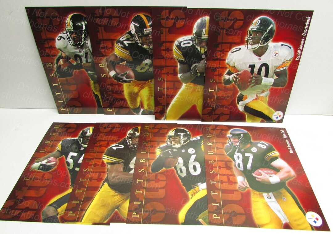 Pittsburgh STEELERS NFL 2002 Post Gazette Newspaper Trading 8 Large ...