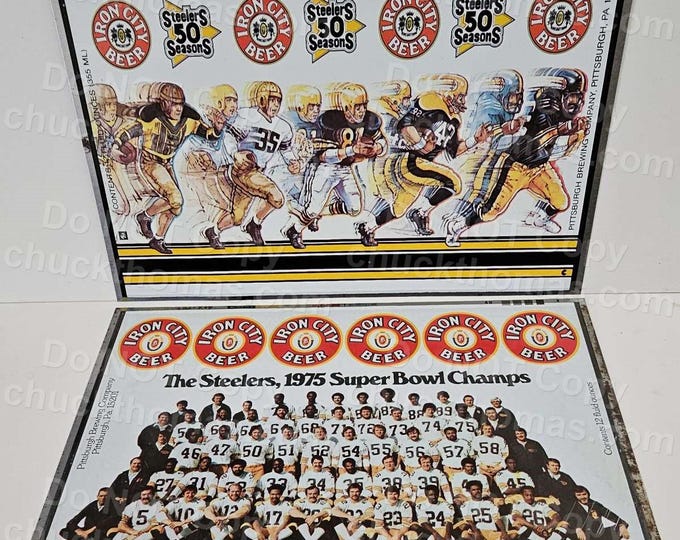 KN - 1979 Iron City Beer Super Super Steelers 12 Oz Pull Tab STEEL Beer ...