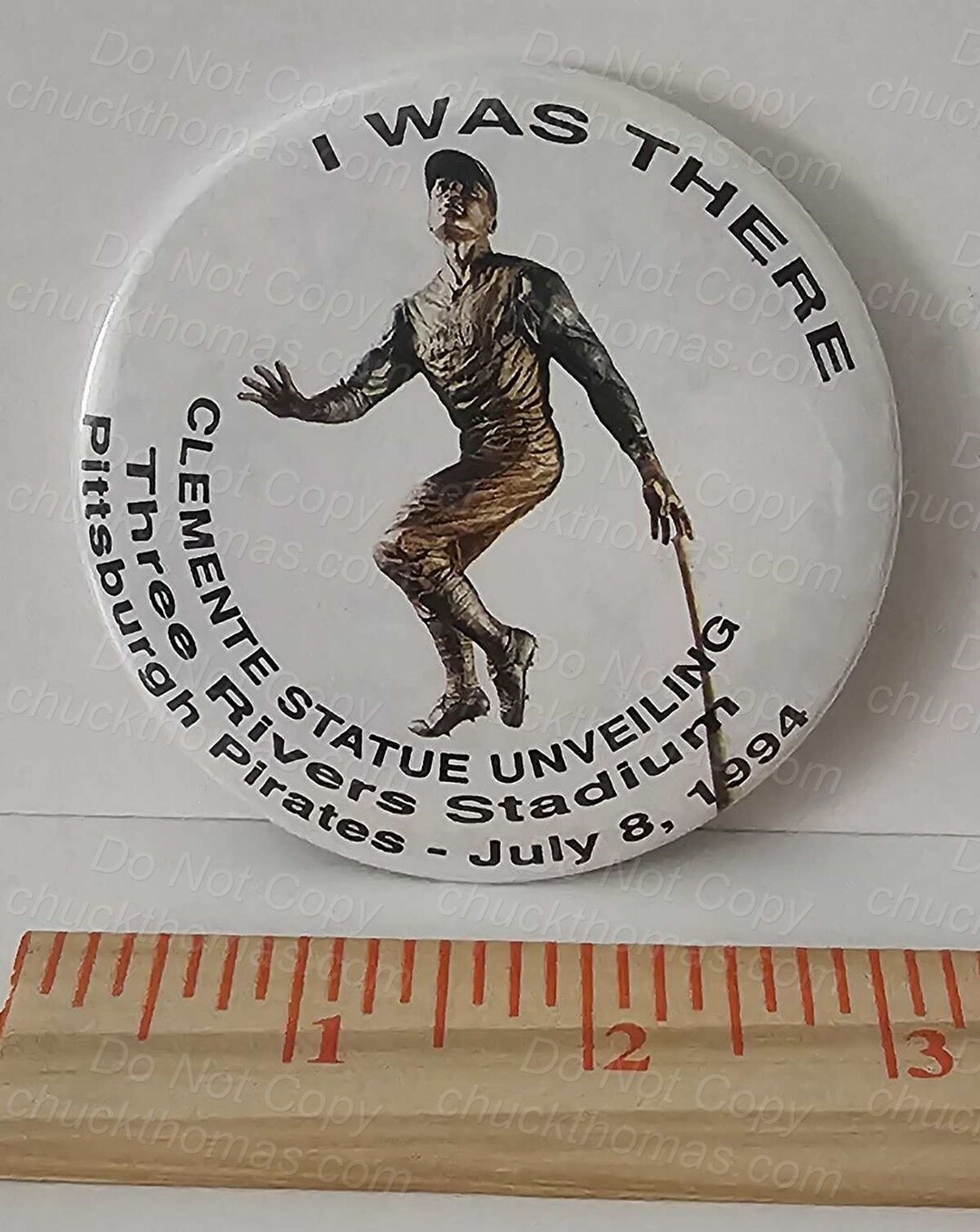 Roberto Clemente 1994 "i Was There" Statue Unveiling Pinback Pin - Etsy