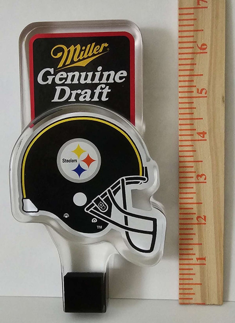 Pittsburgh Steelers Helmet Logo Miller Genuine Draft ™ Beer Heavy ...