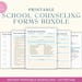 School Counselor Forms & Documents Bundle - Etsy