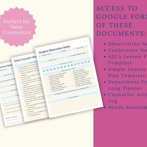School Counselor Forms & Documents Bundle - Etsy