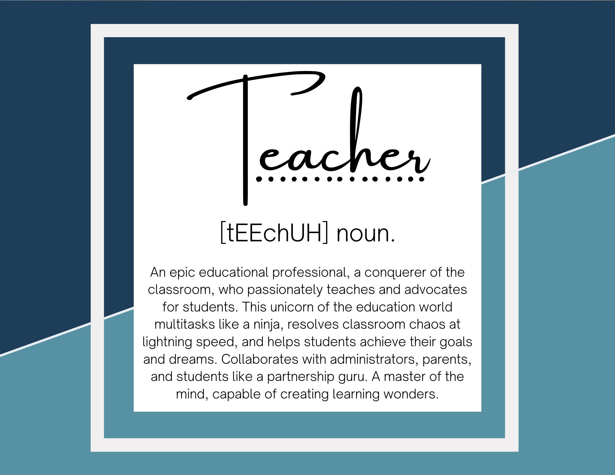 Printable Teacher Appreciation Week Sign - Etsy