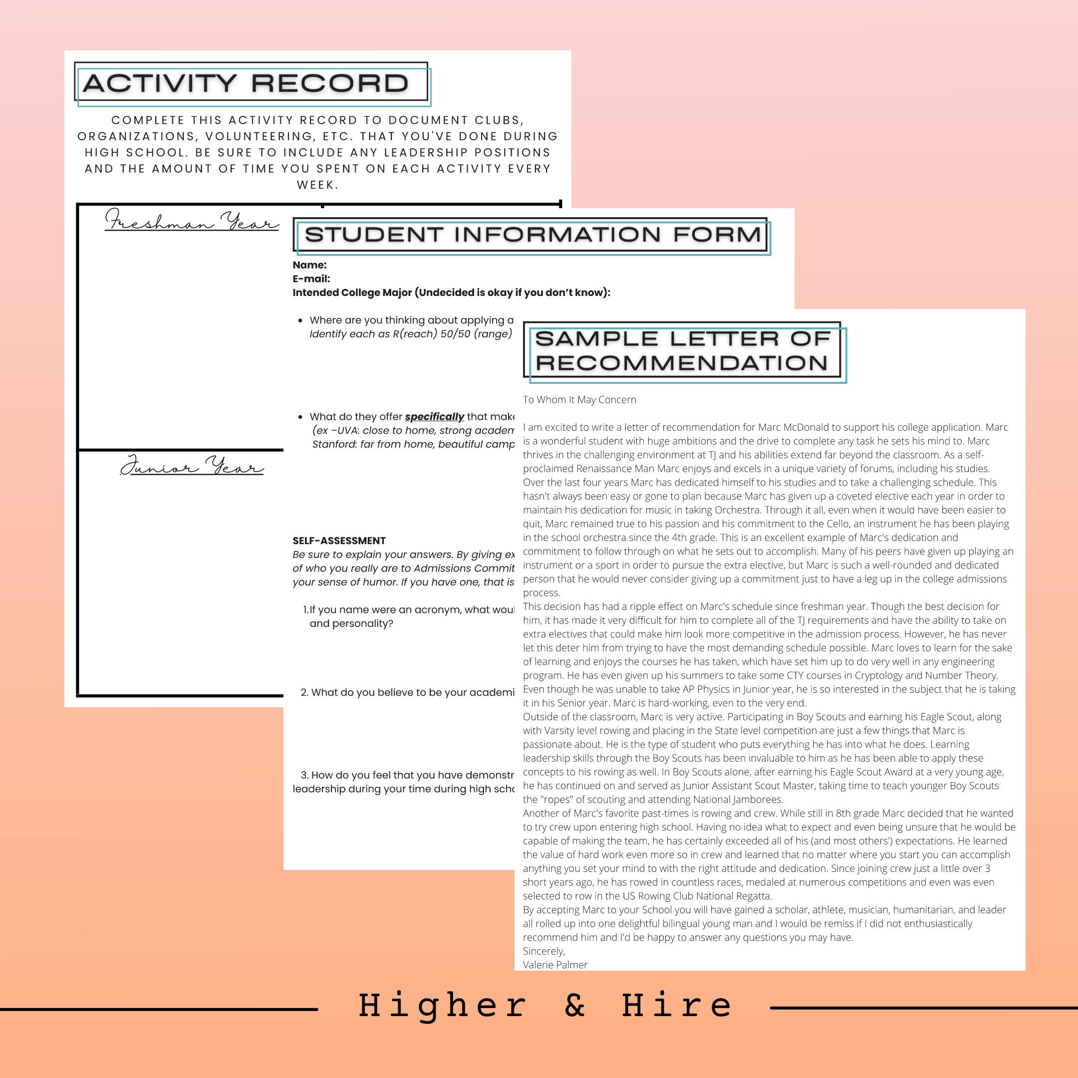 Letter of Recommendation Packet for Teachers and Educators - Etsy