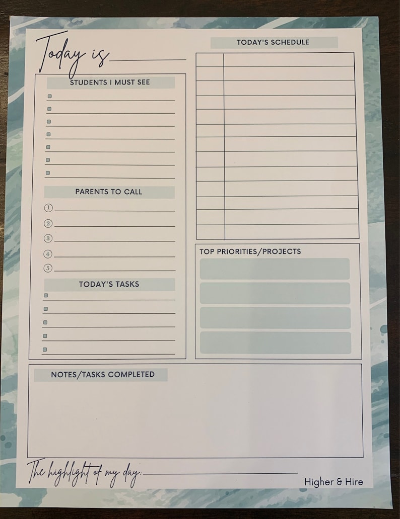 School Counselor Daily Planner - Etsy