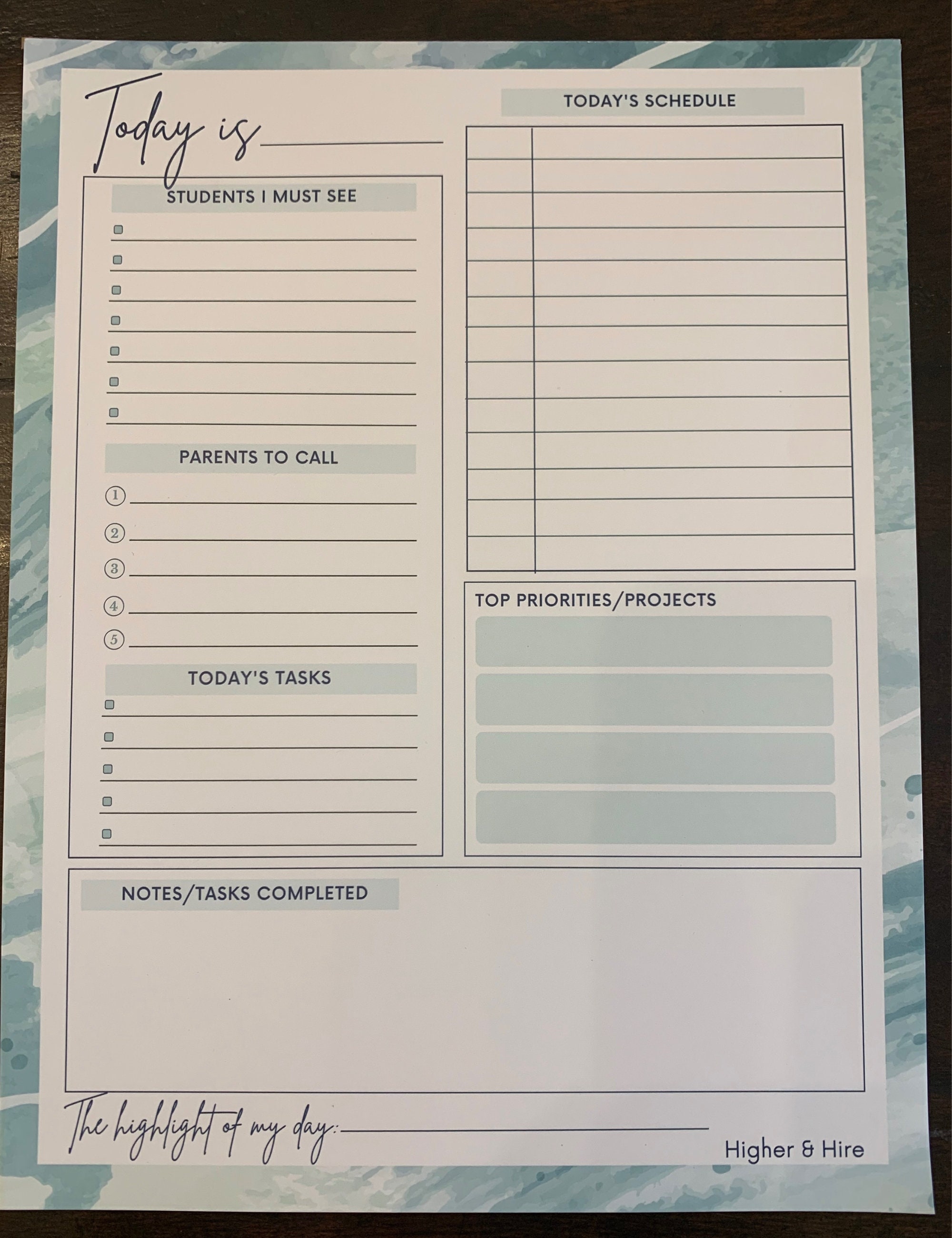 School Counselor Daily Planner - Etsy