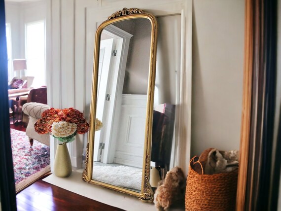 Mirror Italian Gold Mirror Traditional Vintage Ornate Baroque Full Length Mirror Antique Farmhouse Decor Mirror Vintage Decorative Wall Etsy