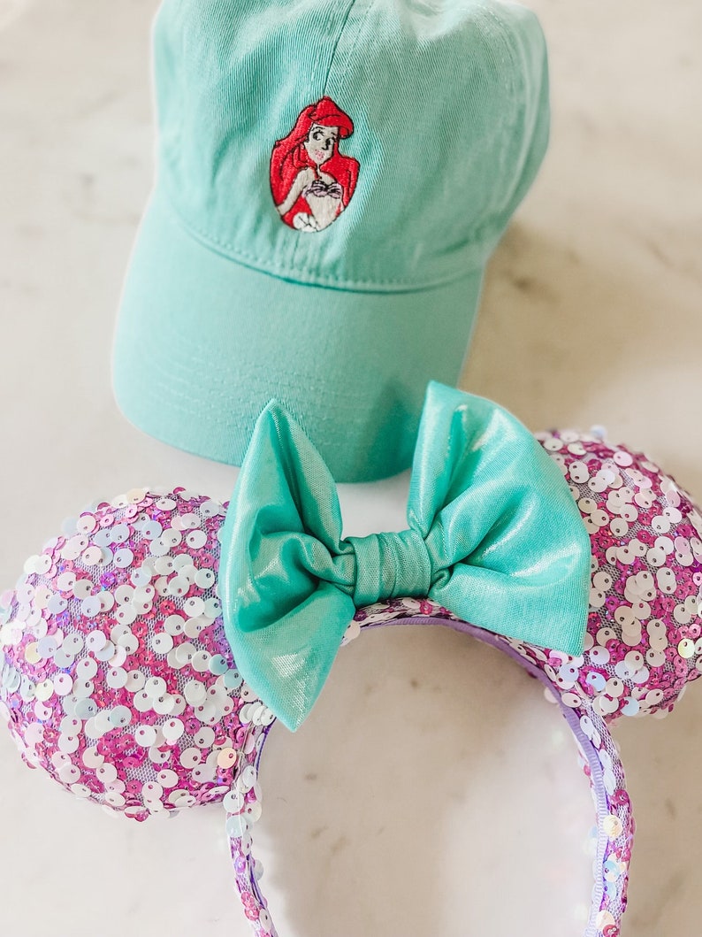 ARIEL Disney Princess Embroidered Hat - Etsy