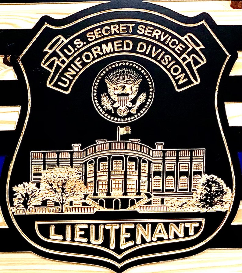 Custom US Secret Service Uniformed Division Thin Blue Line Plaque - Etsy