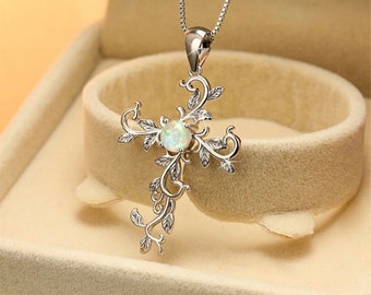 Fire Cross Necklace - Etsy