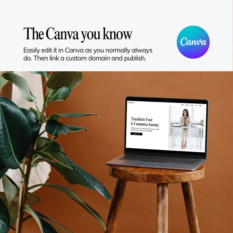 Canva Website Template – Editable Landing Page for Coaches, Consultants ...