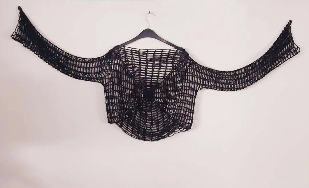 Spider Web Crop Top,crochet Spiderweb Crop Top,crochet Halloween Spider ...