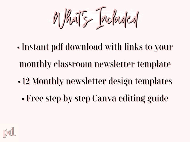 12 Month Newsletter Template Editable School Newsletter - Etsy