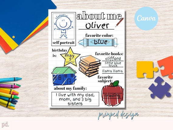 Meet the Student Editable Template Back to School Welcome - Etsy