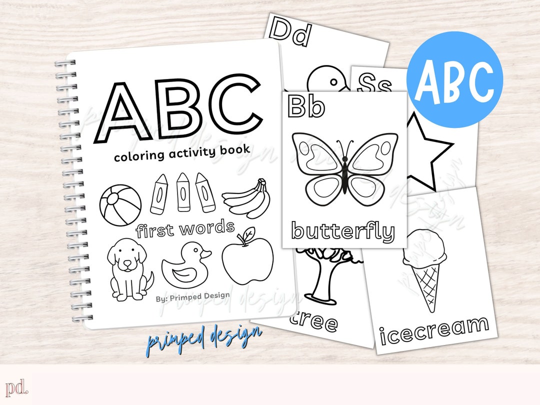 Preschool Alphabet Workbook, First Words, Printable Daily Preschool ...