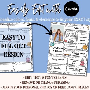 Meet the Student Editable Template, Back to School Welcome Letter ...