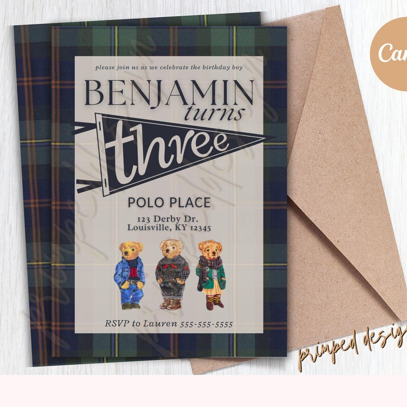 Polo Invitation - Etsy