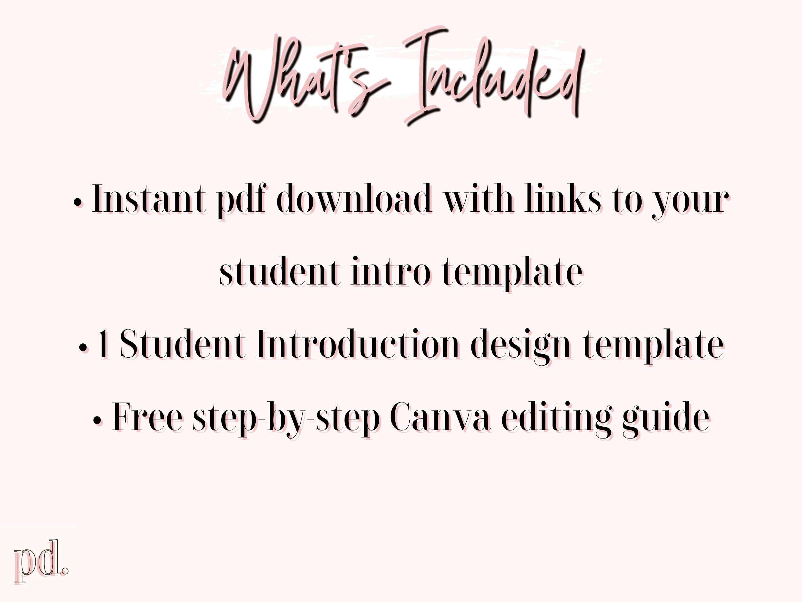 Meet the Student Editable Template, Back to School Welcome Letter ...