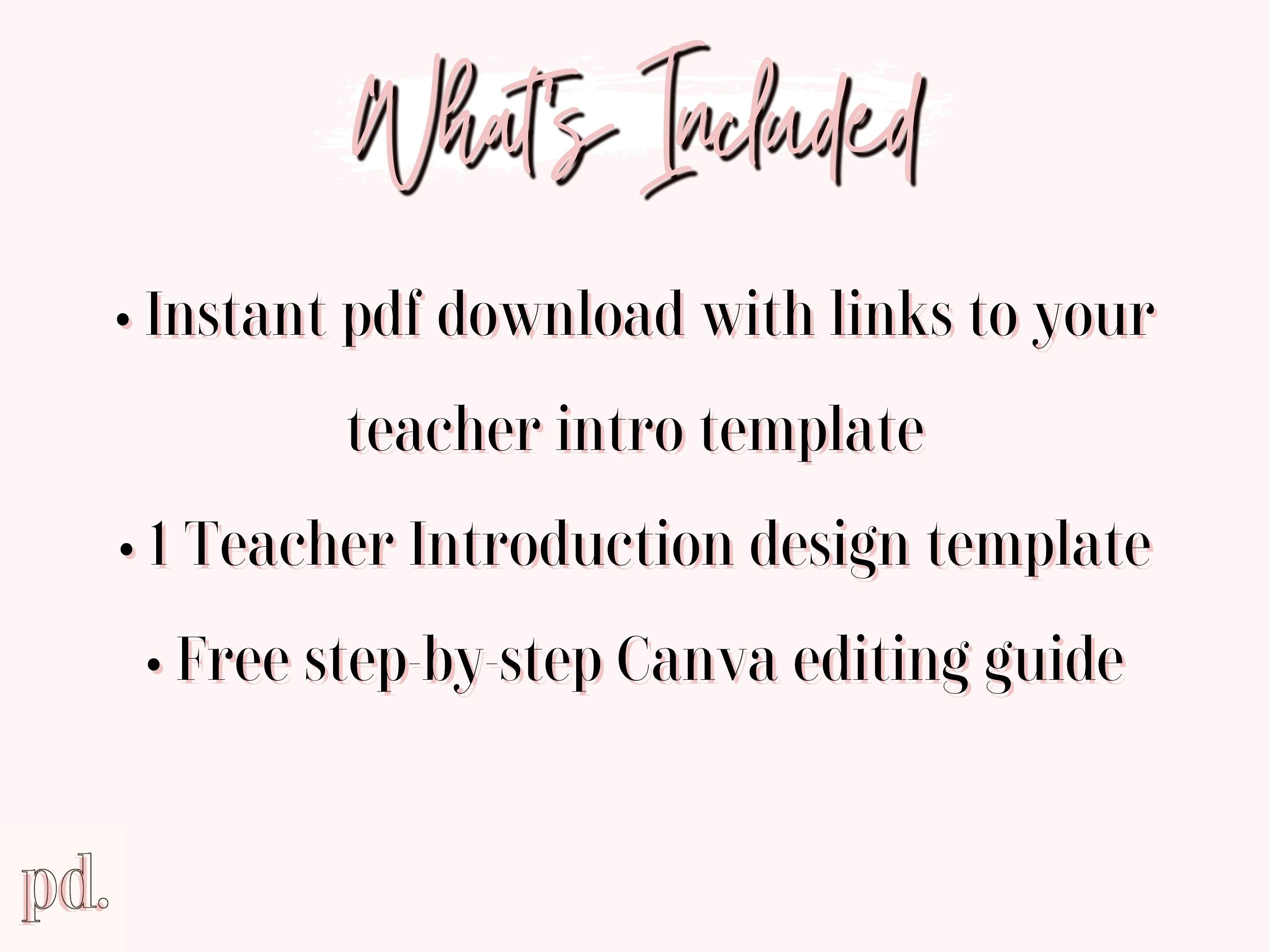 Meet the Teacher Editable Template, Hello Sunshine Back to School ...