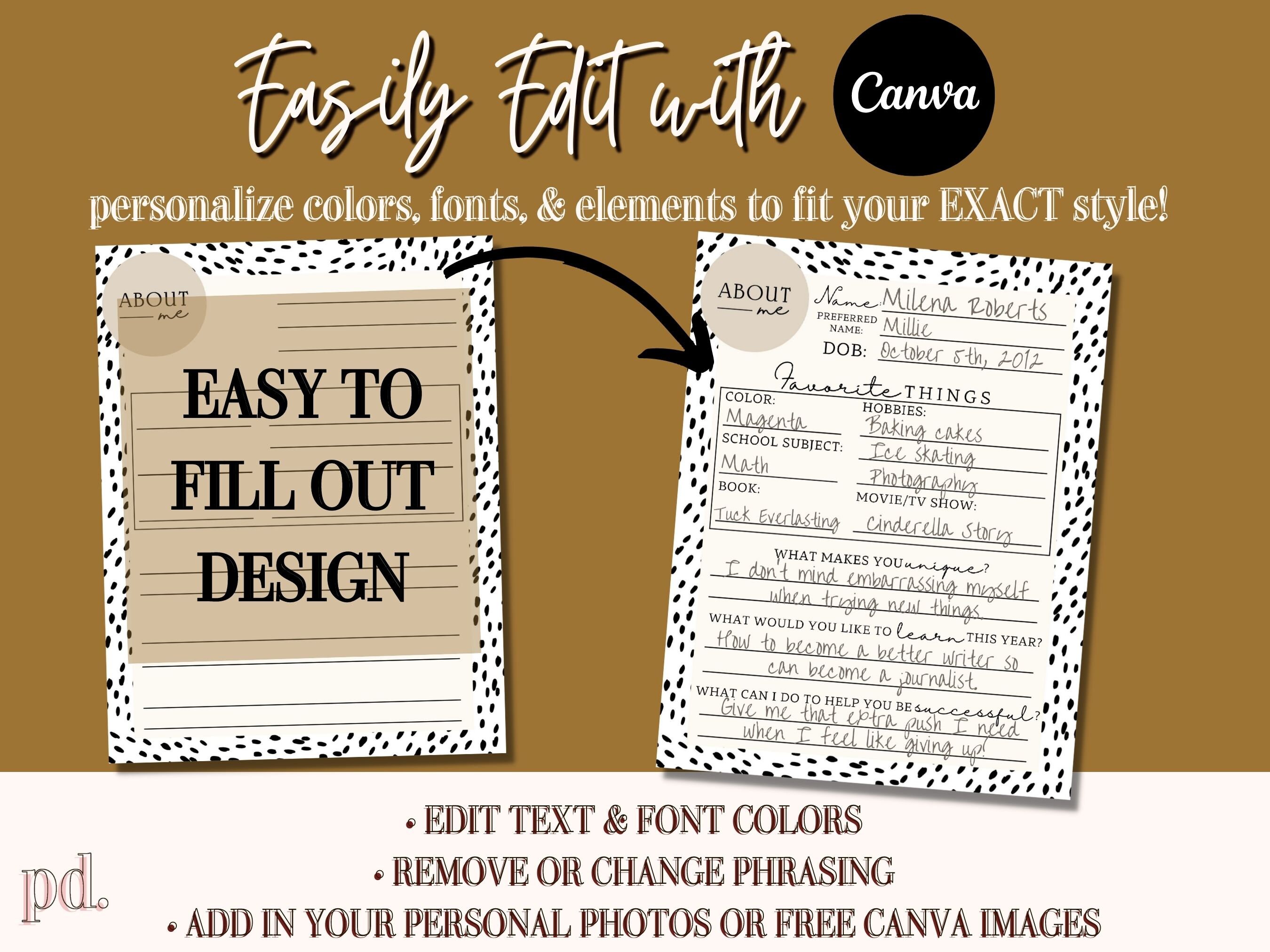 Meet the Student Editable Template, Back to School Welcome Letter ...