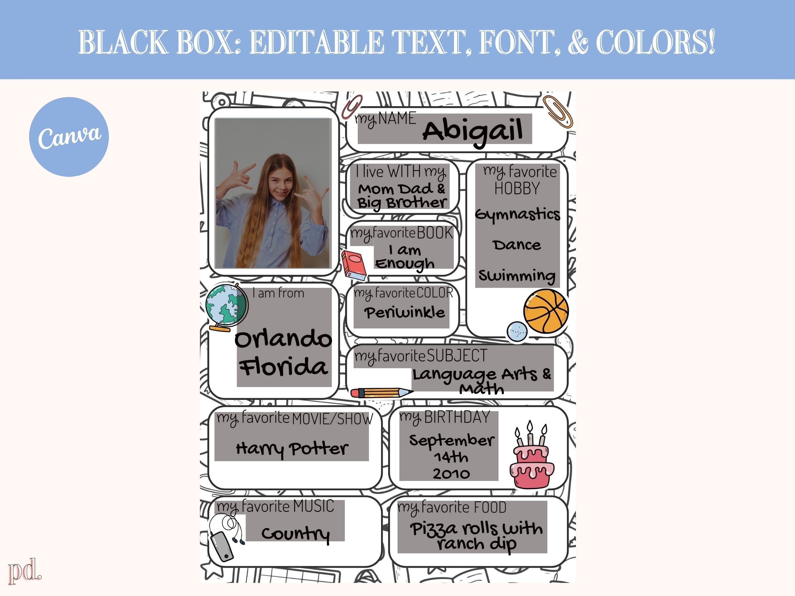 Meet the Student Editable Template, Back to School Welcome Letter ...