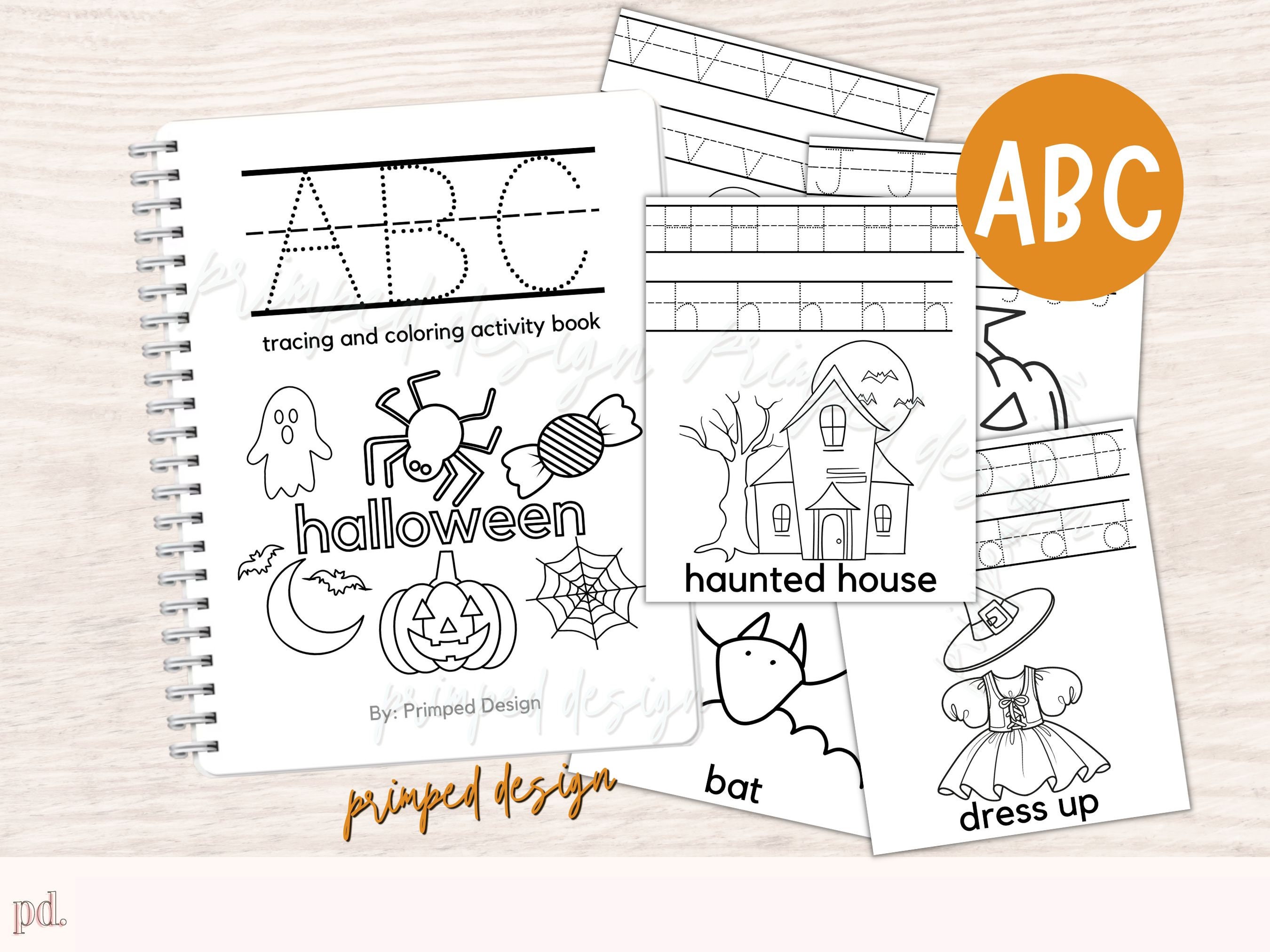 Preschool Alphabet Workbook, Halloween ABC , Printable Daily Preschool ...
