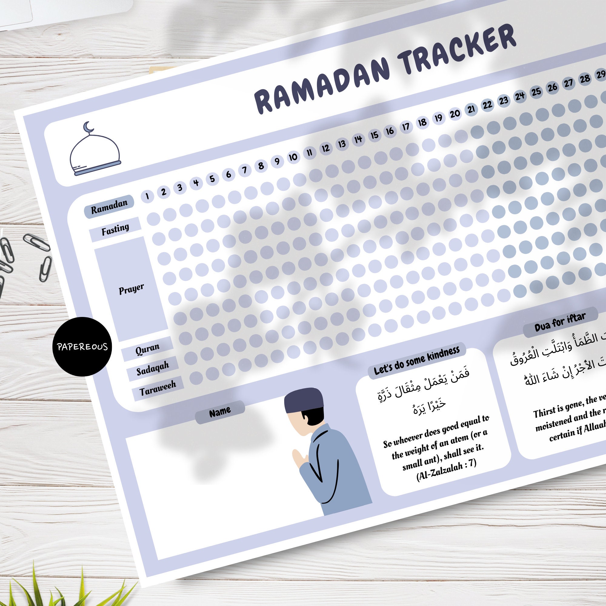 Kids Ramadan Tracker / Kids Ramadan Planner / Kids Ramadan Activity ...