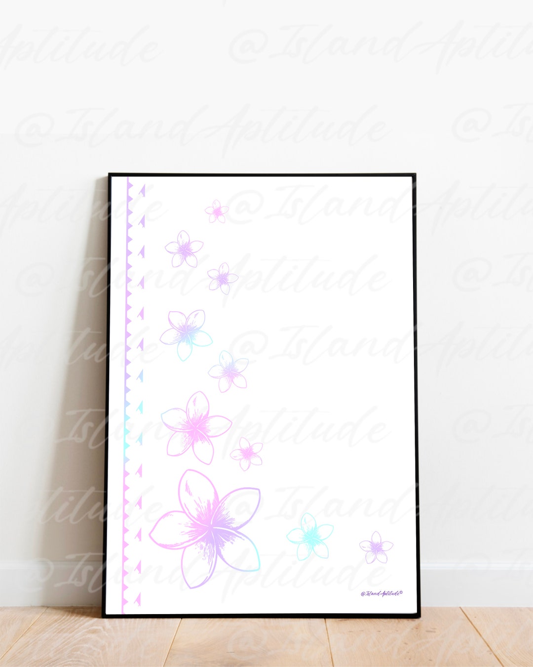 Frangipani Samoan Nursery Print Tropical Flower - Etsy