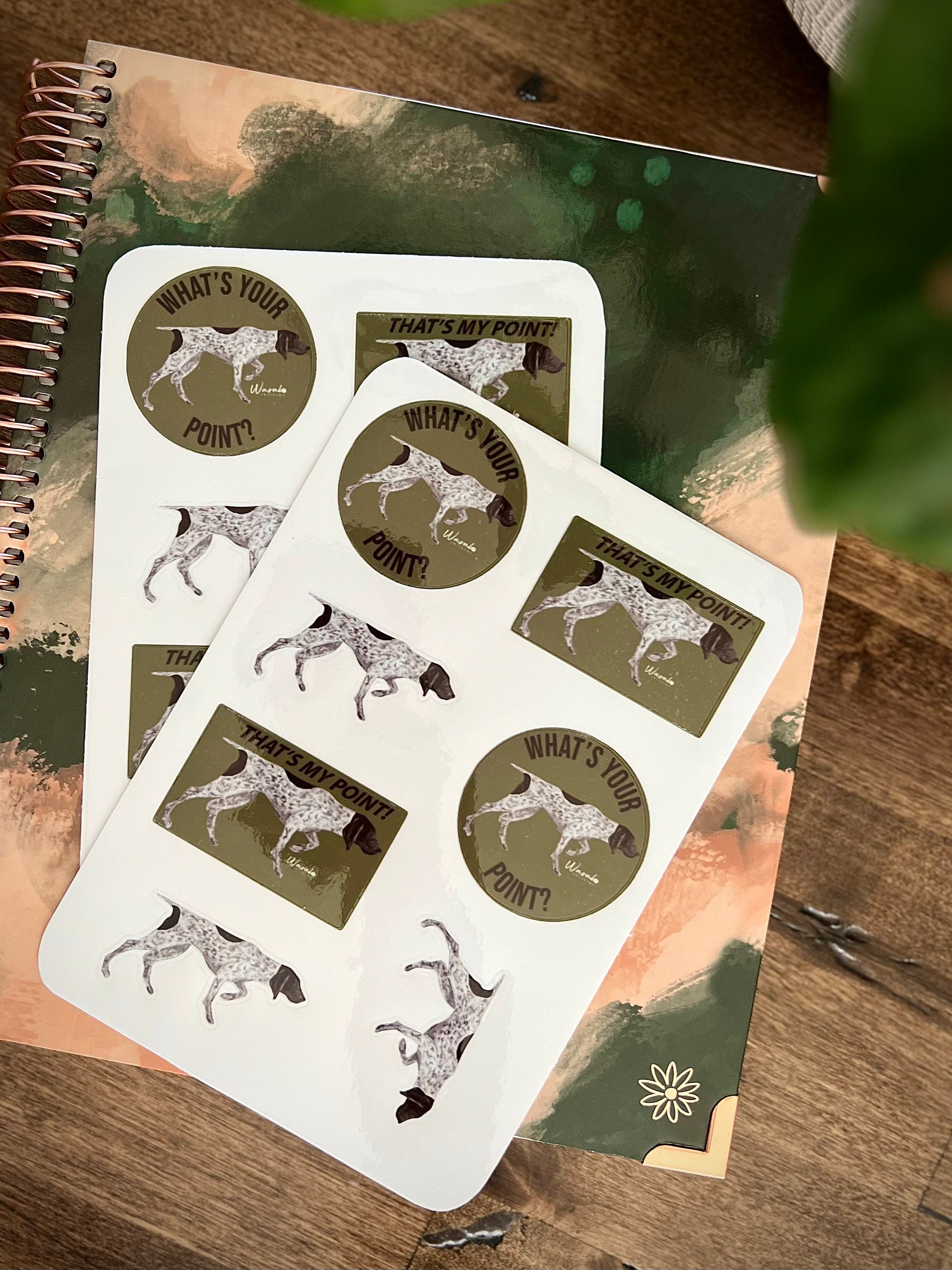 German Short Haired Pointer Sticker Pack Original Artwork Sticker GSP ...