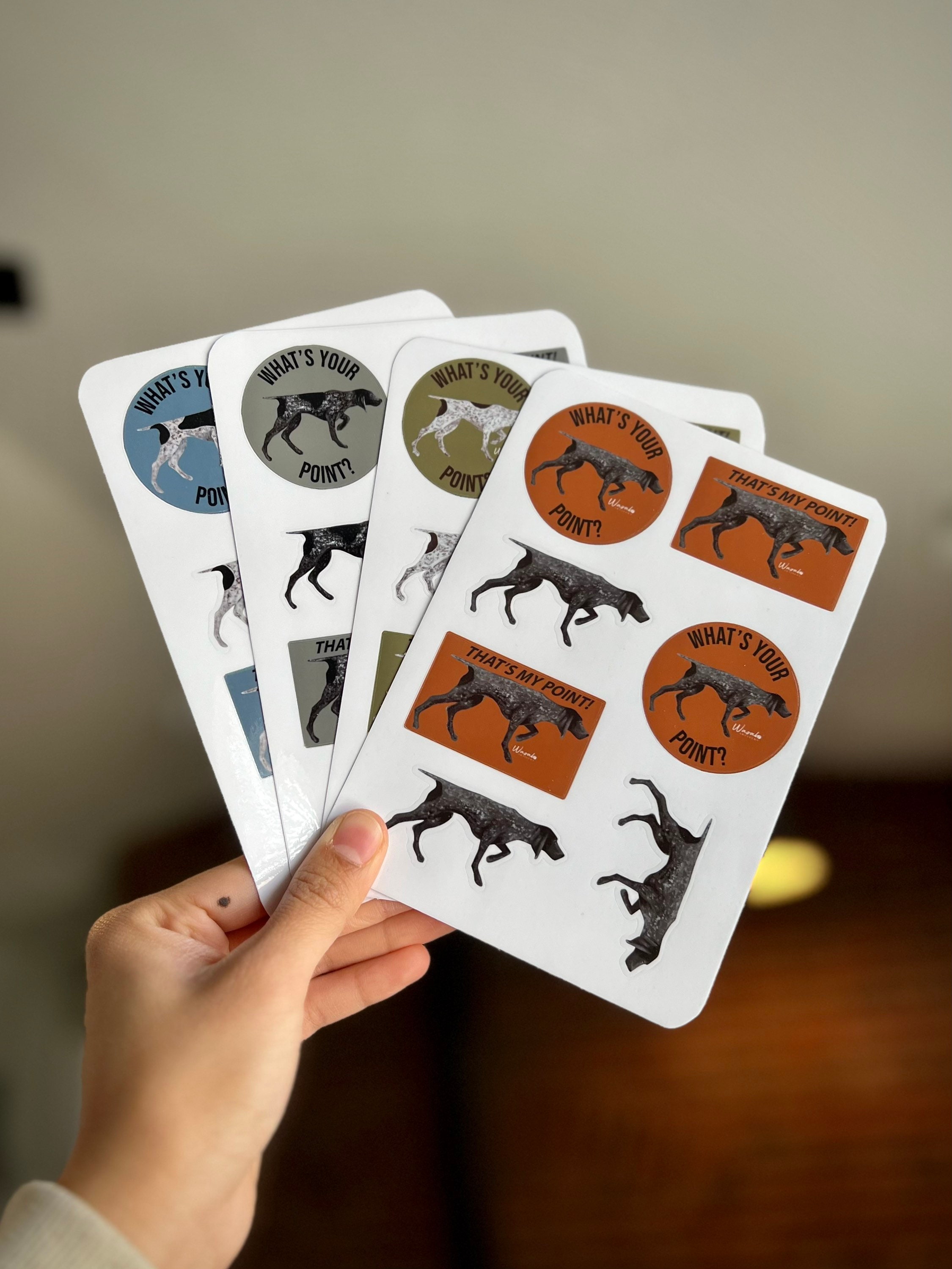 German Short Haired Pointer Sticker Pack Original Artwork Sticker GSP ...