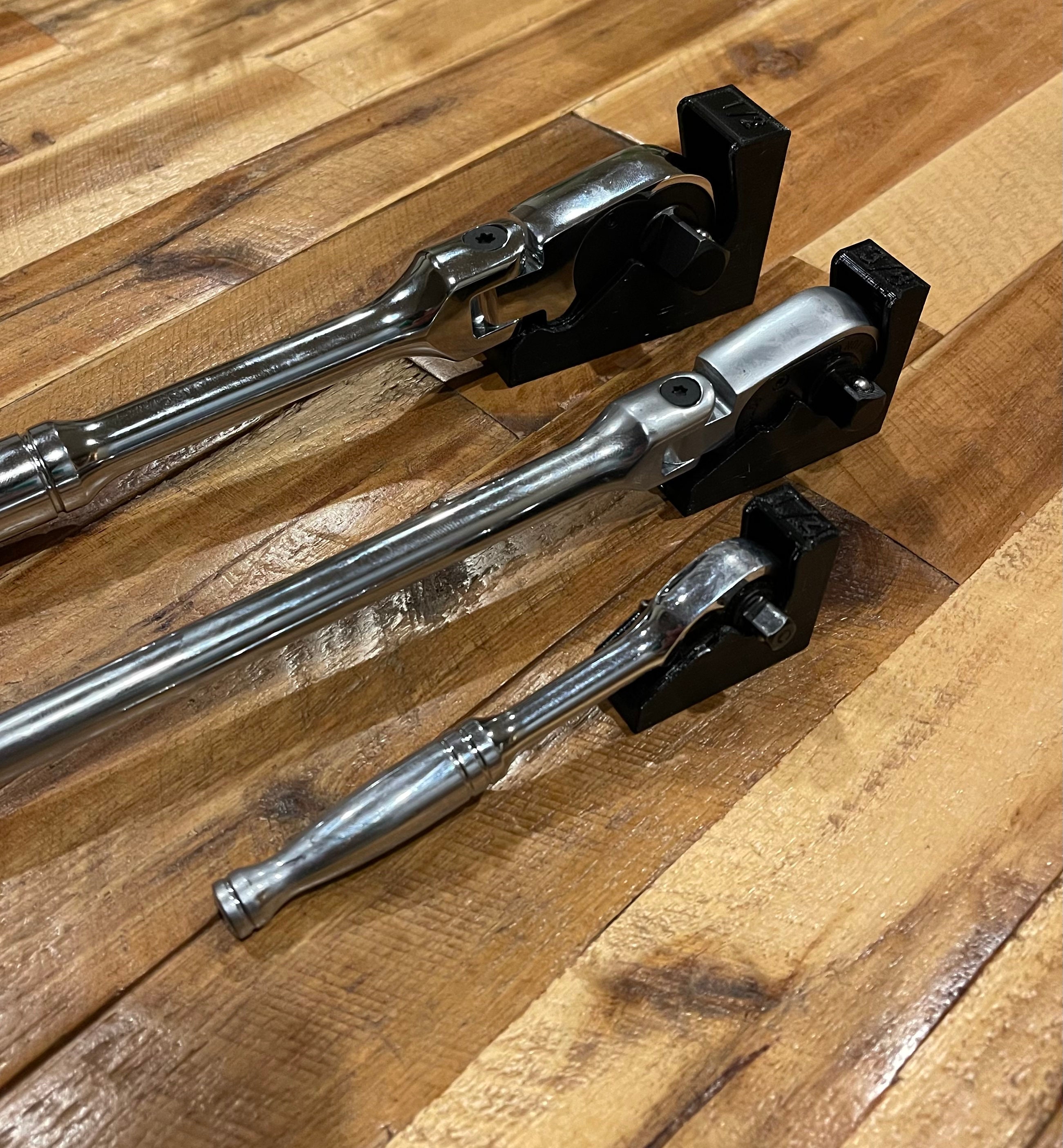 Magnetic Ratchet Holder 3D Print Files: Toolbox Organizer (1/4", 3/8 ...