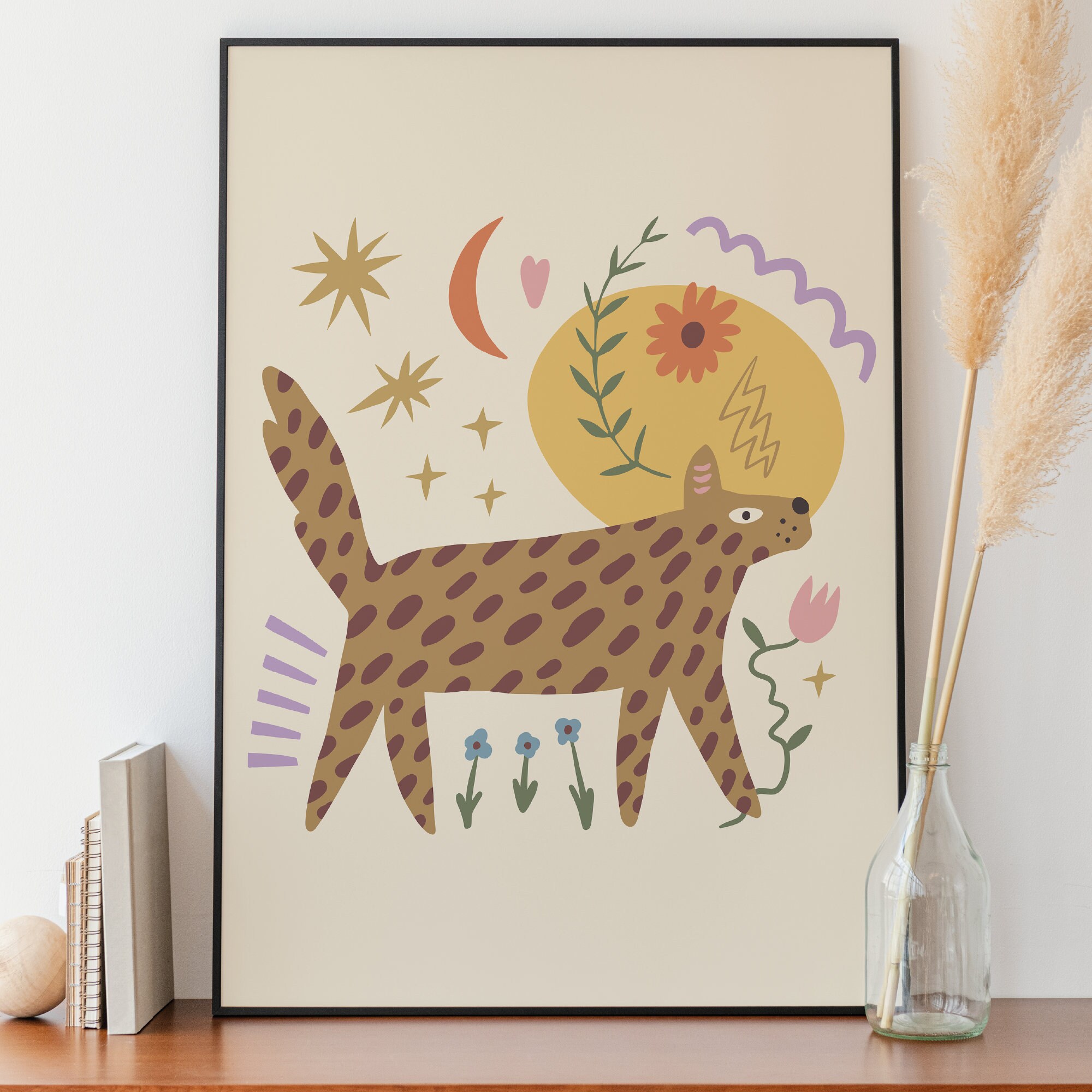 Retro Wall Decor, Digital Download Print, Wall Decor, Large Printable ...