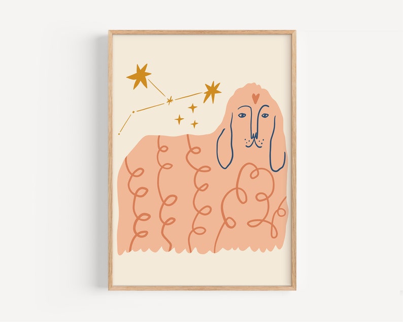 Retro Animal Prints Set, Colorful Wall Decor (digital Download) - Etsy