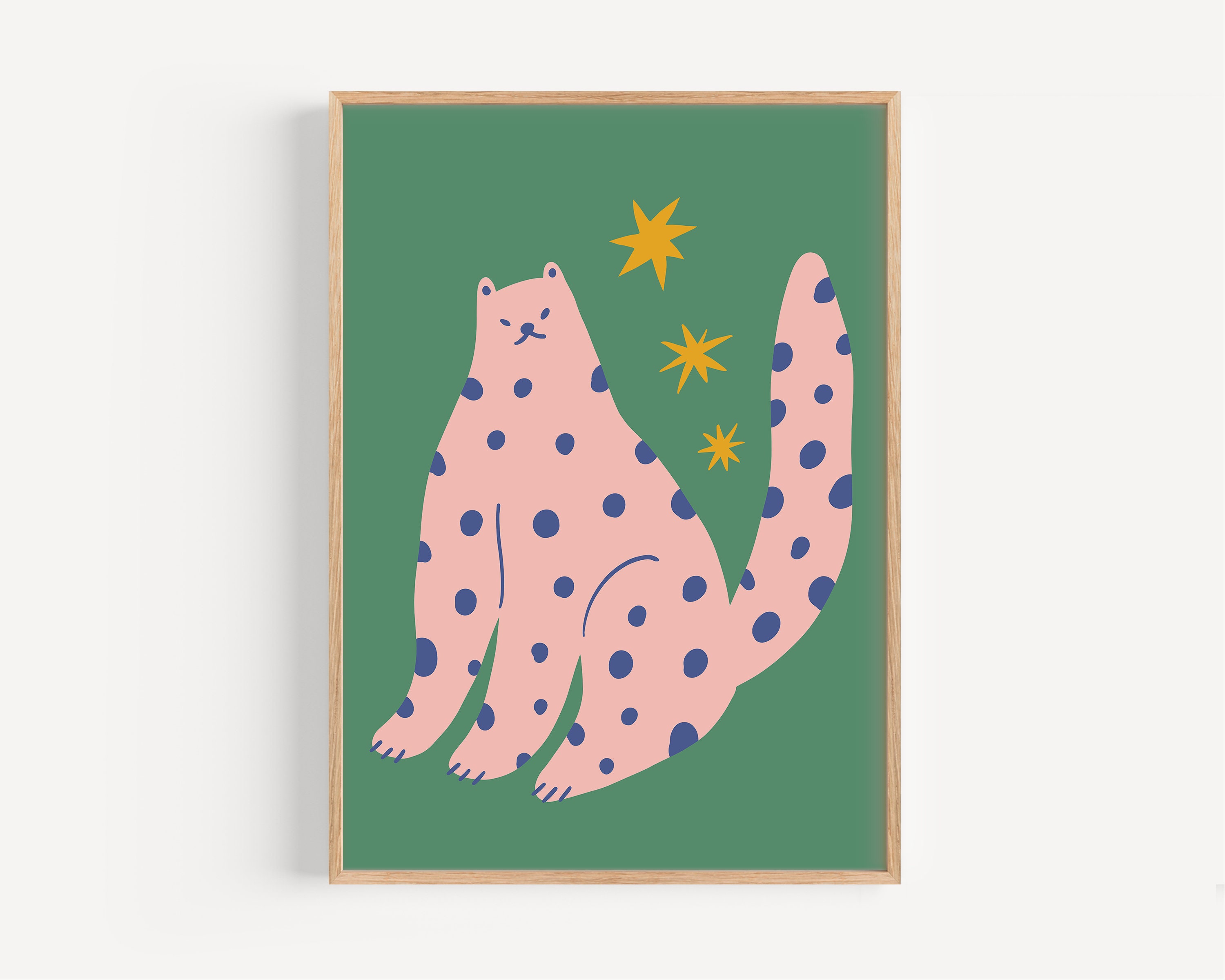 Retro Animal Prints Set, Colorful Wall Decor (digital Download) - Etsy