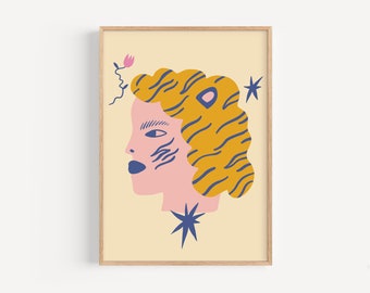 Retro Wall Decor Set, Digital Download Print, Wall Decor, Large ...