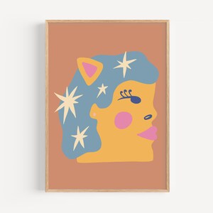 Retro Wall Decor Set, Digital Download Print, Wall Decor, Large ...
