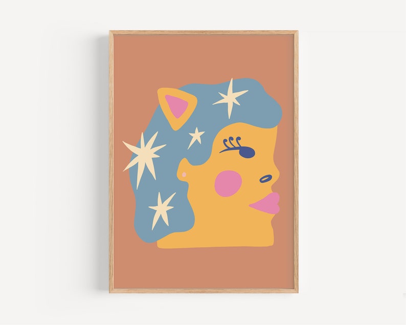 Retro Wall Decor Set, Digital Download Print, Wall Decor, Large ...