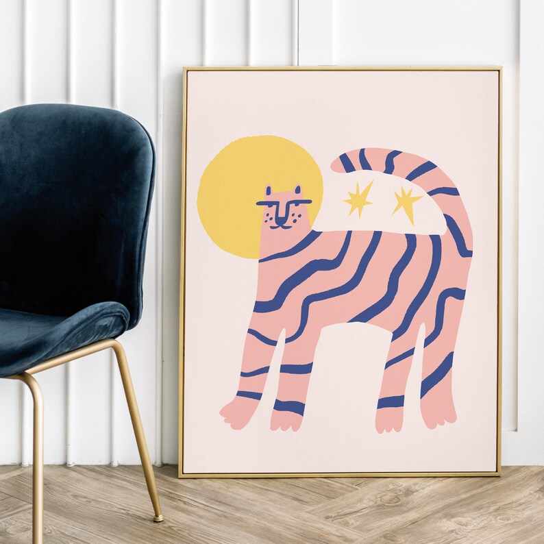 Retro Wall Decor, Digital Download Print, Wall Decor, Large Printable ...