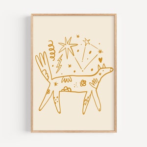 Retro Wall Decor Set, Digital Download Print, Wall Decor, Large ...