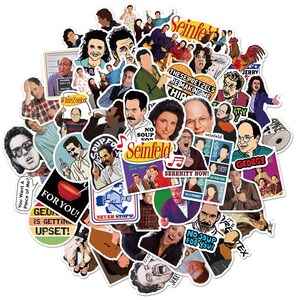 Seinfeld TV Show Stickers | Set of 50 | Vinyl Stickers | Jerry Seinfeld ...