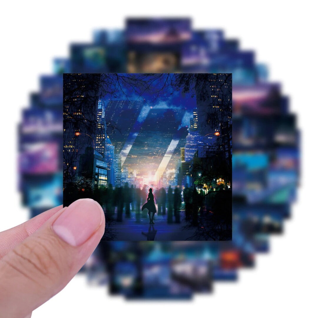 Midnight Stickers | Set of 50 Stickers | Night Stickers | SAME Day ...